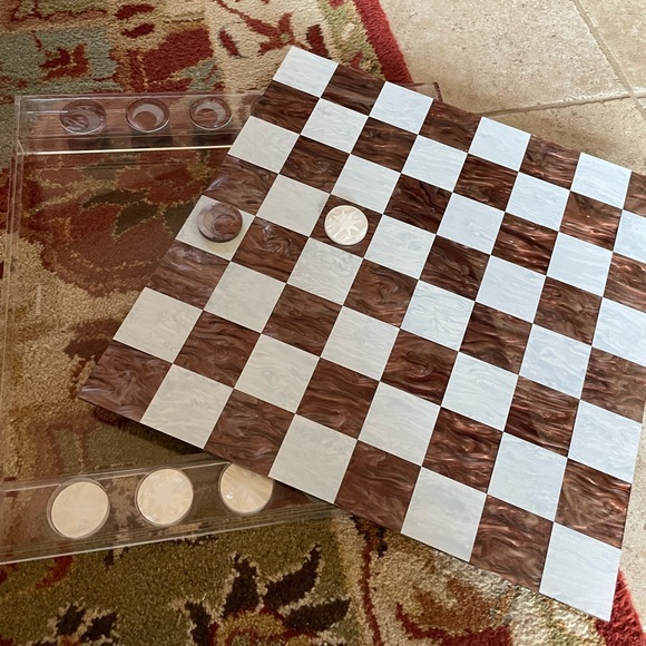 Anthropologie | Games | Nib Acrylic Checkers | Poshmark